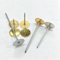 China Stainless Steel Round Base Cup Head Weld Pins For HVAC System for sale