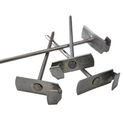 China Slim Style Stainless Steel Lacing Anchors To Secure Insulation Blanket for sale