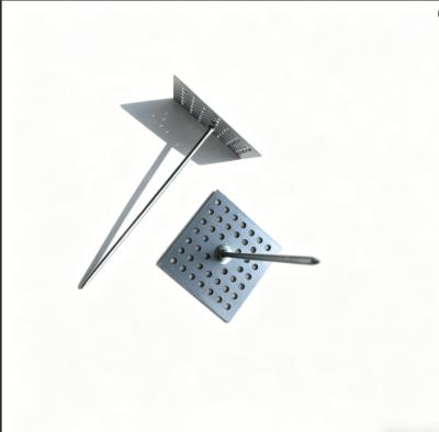 China Galvanized Steel Perforated Base Insulation Hangers For Fix Air Tube Insulation for sale