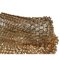 China Bronze Color Chainmail Wire Mesh Drapery Stainless Steel For Indoor Partitions for sale