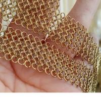 China 2.0x20mm Chainmail Wire Mesh Drapery Stainless Steel For Space Division Curtain for sale