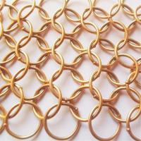China Stainless Steel Welded Ring Metal Mesh Curtain Security 0.53mm X 3.81mm for sale