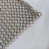 China 7mm Welded Ring Metal Mesh Curtains Room Divider Stainless Steel for sale
