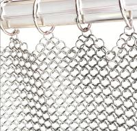 China 0.8x7mm Stainless Steel Ring Mesh Drapery For Decoration Of Office Buildings for sale