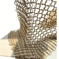 China 1.2x12mm Stainless Steel Ring Mesh Curtain Divider In Exhibition Halls for sale