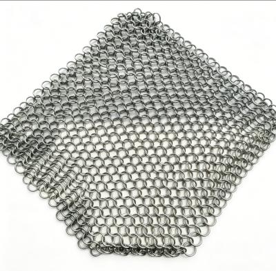 China Stainless Steel 10mm Metal Ring Mesh Curtain For Interior Decoration for sale
