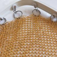 China Galvanized Steel Round 0.53mm Metal Ring Mesh Chain Link Decoration Wire Fence for sale