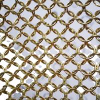 China 1.2x10mm Stainless Steel Ring Mesh Curtain Use As Room Divider for sale