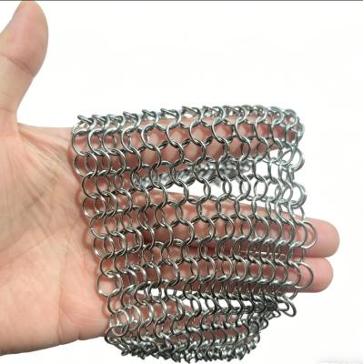 China Chain Mail Weave Ring Mesh Curtain Stainless Steel Ceiling Treatment Decoration for sale