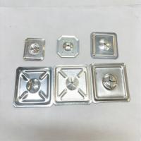 China Galvanized Steel 32mm Speed Square Self Locking Washer For Fixing Self Adhesive Rock Wool Pins for sale