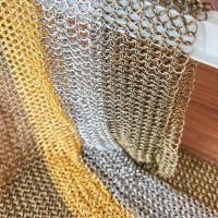 China Chainmail Metal Weld Wire Odm Ring Mesh Curtain For Ceiling Treatment Drapery for sale
