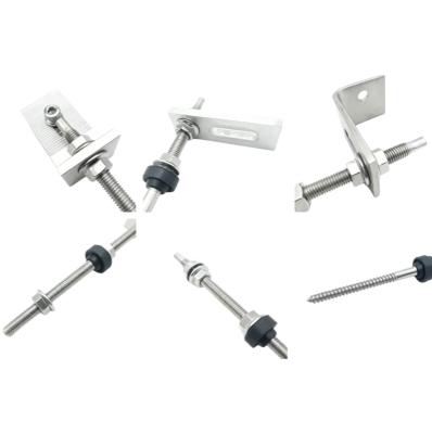 China 304 Stainless Steel Solar Panel Hanger Bolt For Metal Roofing System for sale