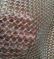 China Weld 316 Stainless Steel Ring Mesh Curtain For Decoration Interior Design Chain for sale