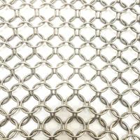 China Brass / Copper Hand Woven Ring Mesh Drapes For Wall Decoration And Curtain for sale
