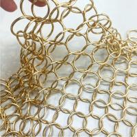 China Fashion Interior Design Metal Ring Mesh Curtain By Hand Woven for sale