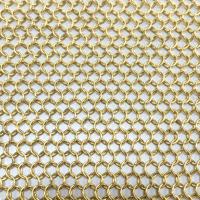 China Corrosion Resistance Stainless Steel Chain Braided Ring Mesh For Light Partitioning for sale