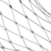 China 304 Stainless Steel Woven Wire Mesh High Altitude Fall Prevention Net for sale