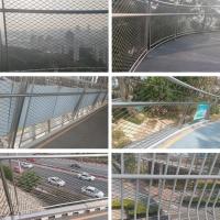 China 304 Stainless Steel Woven Wire Mesh High Altitude Fall Prevention Net for sale