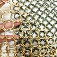 China Copper Color Stainless Steel Chainmail Curtain 10mm For Architectural Design for sale