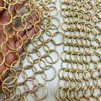 China Round Metal Ring Stainless Steel Mesh Curtain For Building Decoration Chainmail Curtains for sale