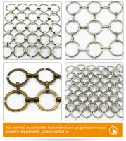 China Electric Drive Unit Special Stainless Steel Mesh Curtain Height 4.5m Width 25m for sale