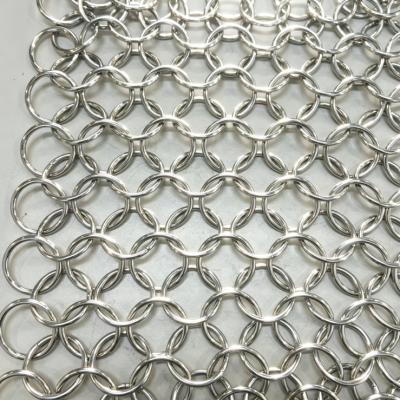 China Bronze Stainless Steel Chainmail Room Divider Mesh For Wall Curtains for sale
