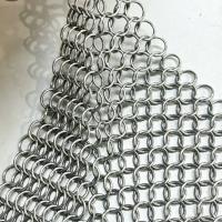 China 304 Stainless Steel Mesh Curtain 0.53mm Welded Metal Ring Mesh For Protection for sale