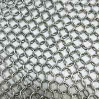 China Round Type Weld Stainless Steel Ring Mesh Curtain For Animal Protection Fence for sale