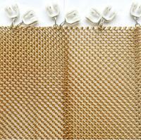 China Lightweight Aluminum Coil Decorative Stainless Steel Mesh Curtain For Restaurant for sale