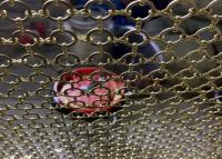 China Metal Ring Metal Mesh Curtains With S Hook As Partition For Interior Decoration for sale