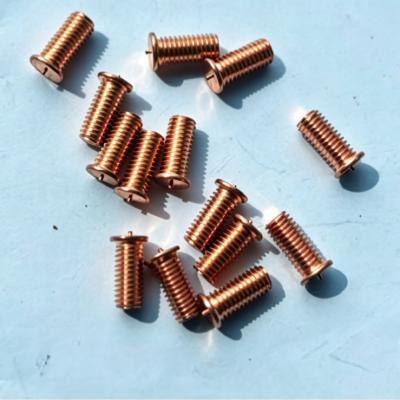 China 304 Stainless Steel M5x8 CD Flanged Metric Projection Weld Studs Polishing Surface Treatment for sale