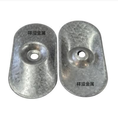China Aluminum Zinc Coated Crescent Washers Shims Fixing Gaskets For TPO/PVC Waterproofing Membranes for sale