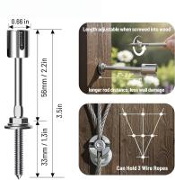 China Stainless Steel 304/316 Green Wall Trellis System With 3mm Cable And Wall Standoffs for sale