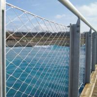 China 316 Marine Grade Stainless Steel Webnet Bridge System With 40mm Mesh Aperture for sale