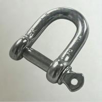 China European Type D Shackle Stainless Steel With Round Pin For Marine Lifting & Industrial Rigging Webnet for sale