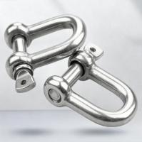 China European Type D Shackle Stainless Steel With Round Pin For Marine Lifting & Industrial Rigging Webnet for sale