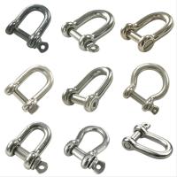 China European Type D Shackle Stainless Steel With Round Pin For Marine Lifting & Industrial Rigging Webnet for sale