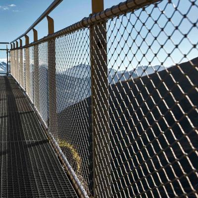China 316 Marine Grade Stainless Steel Webnet Bridge System With 40mm Mesh Aperture for sale