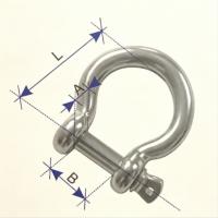 China European Type Forged Carbon Steel Bow Shackle Galvanized for Heavy Industry & Marine Rigging for sale