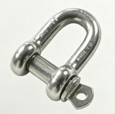 China 304 Stainless Steel Bow Shackle Safety Bolt Pin for Marine & Construction Lifting for sale