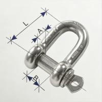 China 304 Stainless Steel Bow Shackle Safety Bolt Pin for Marine & Construction Lifting for sale