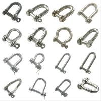 China 304 Stainless Steel Bow Shackle Safety Bolt Pin for Marine & Construction Lifting for sale