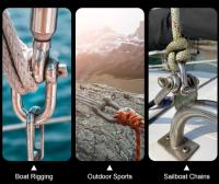 China 304 Stainless Steel Bow Shackle Safety Bolt Pin for Marine & Construction Lifting for sale
