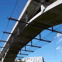 China 316 Stainless Steel Webnet Frames With 35mm Mesh Aperture For Skylight Safety Fall Prevention for sale