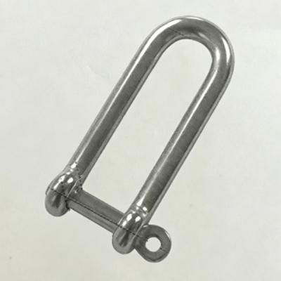 China Marine Grade 316 SS Polished Long D Shackle Locking Screw Pin For Heavy Industry Lifting & Vessel Rigging for sale