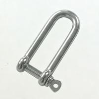 China Marine Grade 316 SS Polished Long D Shackle Locking Screw Pin For Heavy Industry Lifting & Vessel Rigging for sale