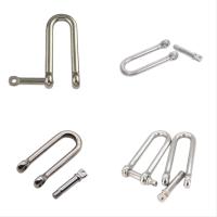 China Marine Grade 316 SS Polished Long D Shackle Locking Screw Pin For Heavy Industry Lifting & Vessel Rigging for sale