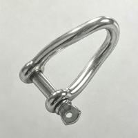 China Marine Grade 316 SS Polished Twisted Shackle For Heavy Industry Lifting & Secure Rigging for sale