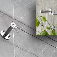 China Stainless Steel Rope Green Wall Trellis System Custom Cut & Bend Metal Netting for sale