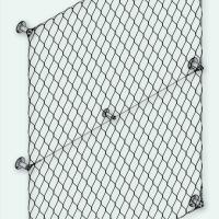 China Eco Friendly Green Wall Cable Trellis Net With AISI316 Stainless Steel 100mmx100mm Aperture for sale
